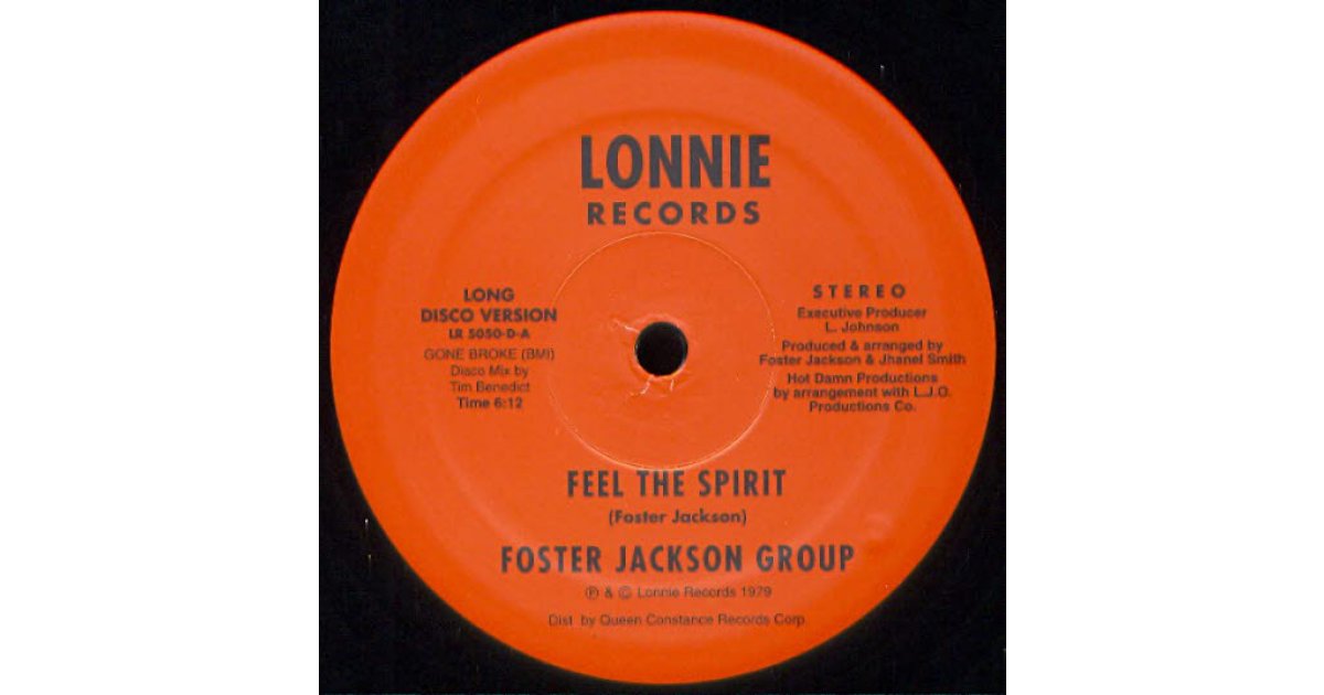 Feel The Spirit, Foster Jackson Group – 12" – Music Mania Records – Ghent