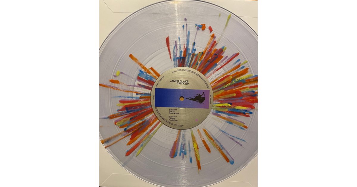 CMYK EP - Clear vinyl with multi-color splatter, James Blake – EP ...