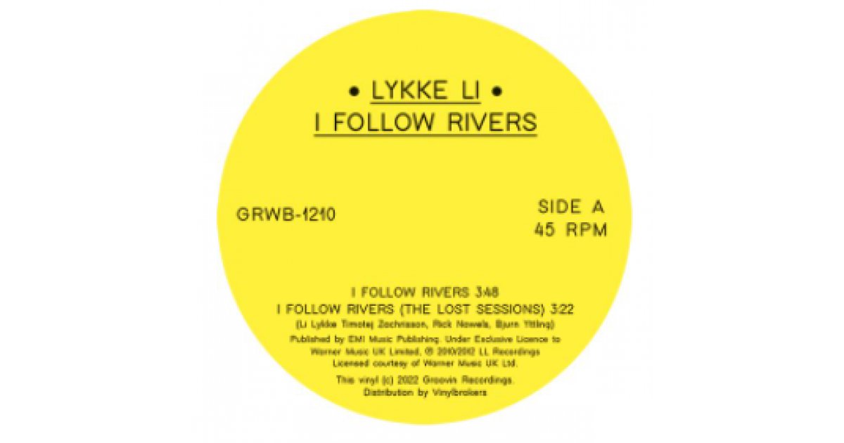 I Follow Rivers, Lykke Li – 12" – Music Mania Records – Ghent
