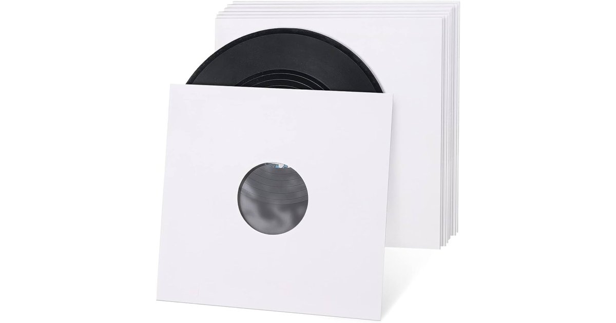 Record Weight Poly Lined Inner Sleeves Sleeves Heavy Stock Ivory White ...