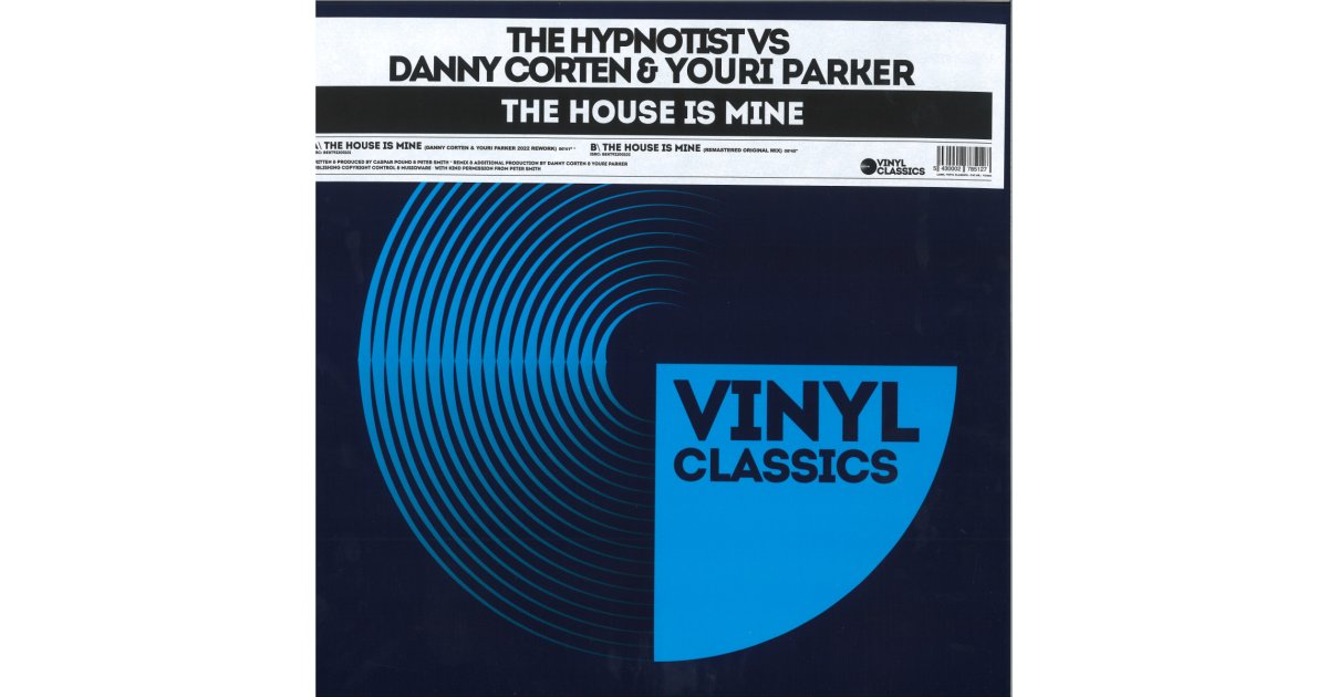The House Is Mine, Danny Corten & Youri Parker Vs The Hypnotist – 12 ...