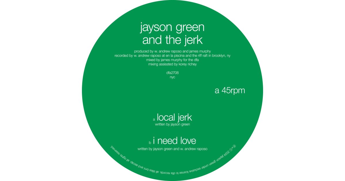 Local Jerk / I Need Love, Jayson Green and the Jerk – 12" – Music Mania ...
