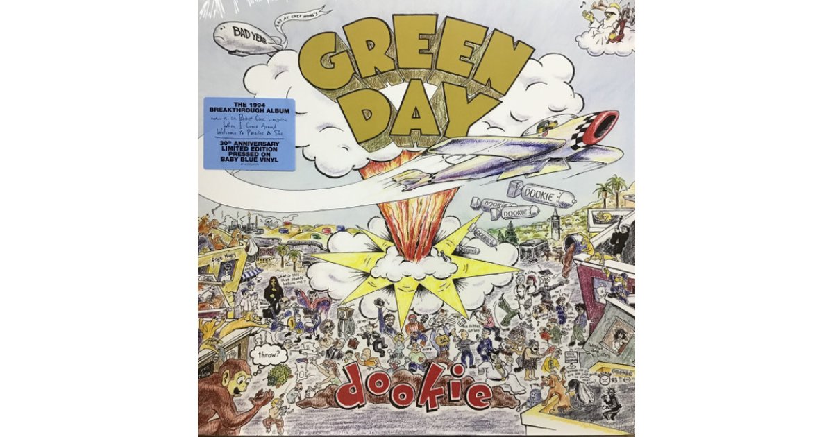 Dookie - 30th Anniversary Limited Edition On Baby Blue Vinyl, Green Day ...