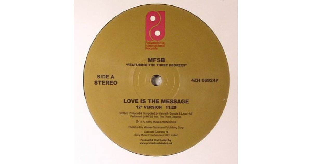 Love Is The Message / TSOP (The Sound Of Philadelphia) , MFSB – 12 ...