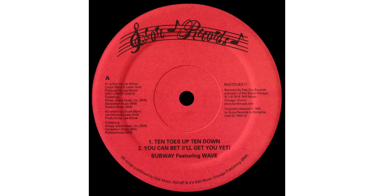 Ten Toes Up, Subway – 12" – Music Mania Records – Ghent