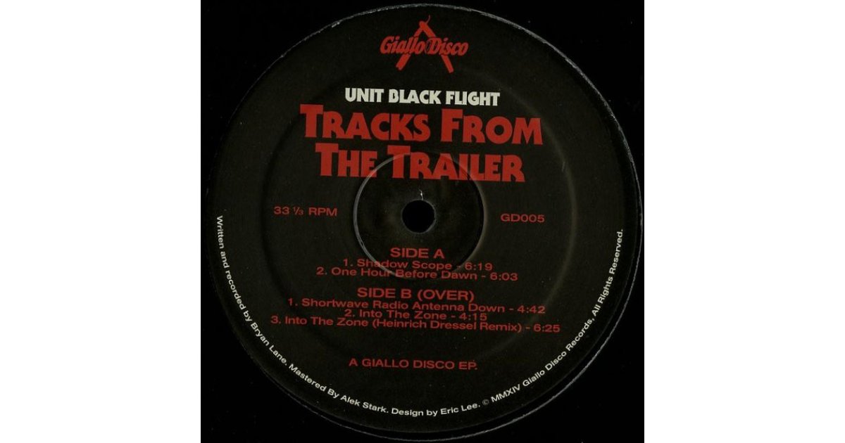 Tracks From The Trailer, Unit Black Flight – 12" – Music Mania Records ...