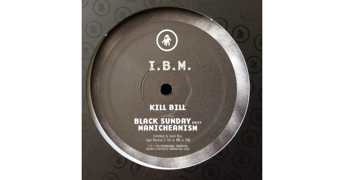 Kill Bill, I.B.M. – 12" – Music Mania Records – Ghent