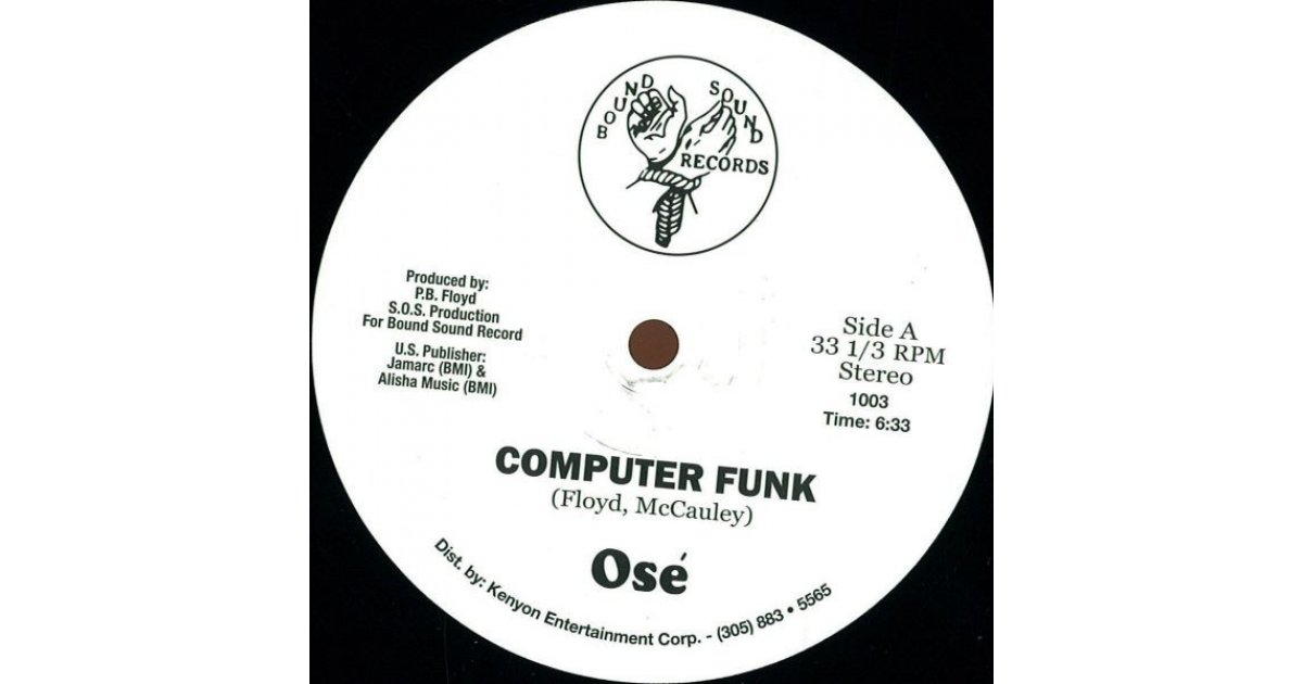 Computer Funk, Osé – 12" – Music Mania Records – Ghent