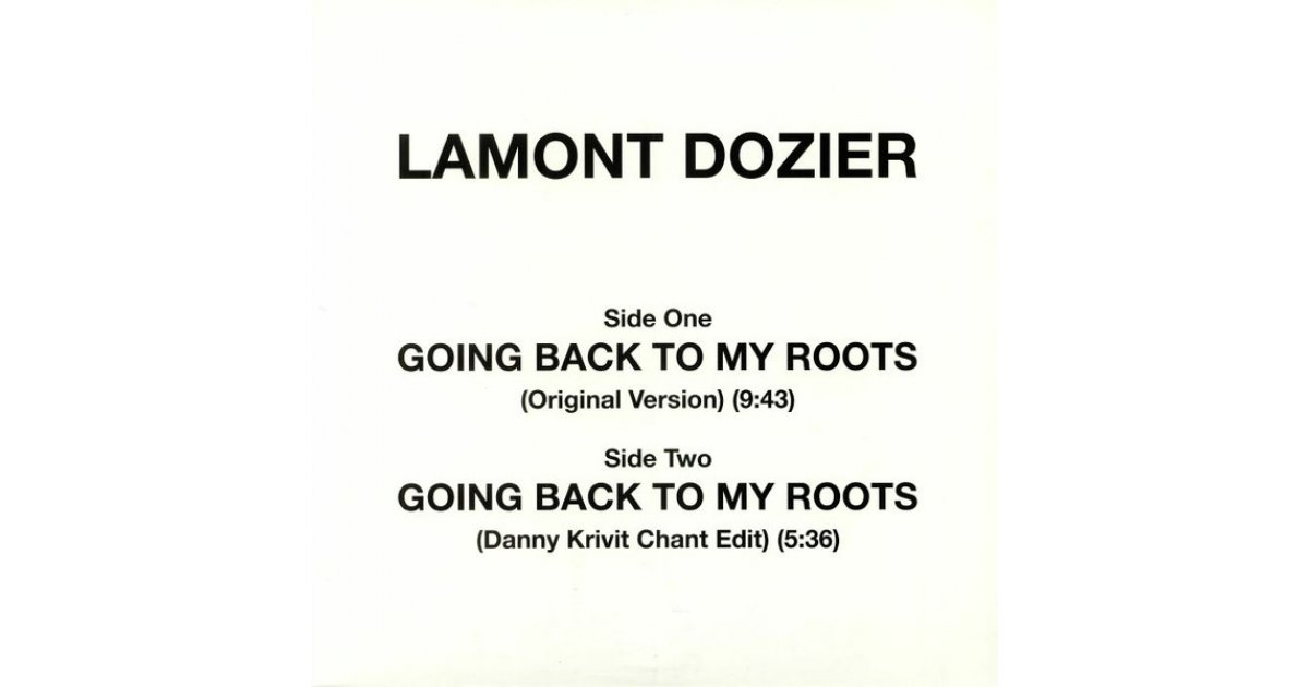 Going Back To My Roots, Lamont Dozier – 12" – Music Mania Records – Ghent