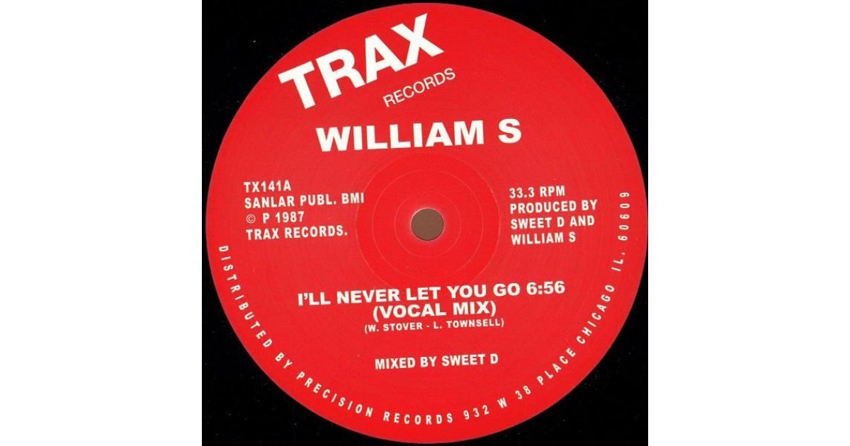 I'll Never Let You Go, William Stover – 12" – Music Mania Records – Ghent